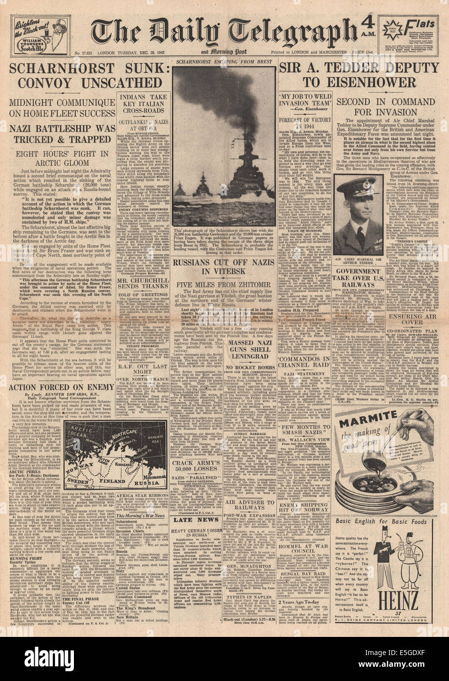 Daily telegraph world war two hi-res stock photography and images - Alamy