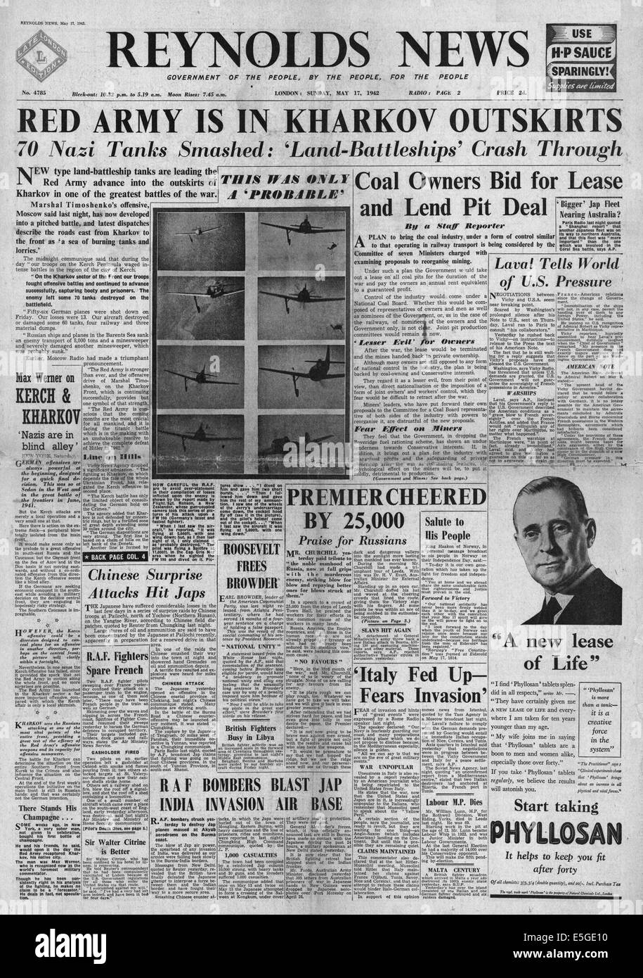 In 1942 uk war Black and White Stock Photos & Images - Alamy