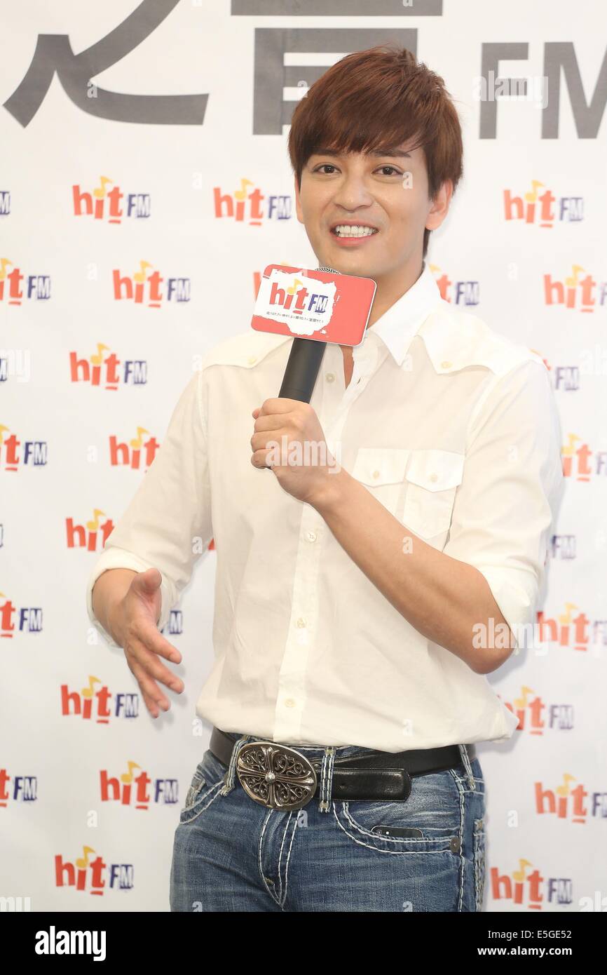 Taipei. 30th July, 2014. Actor Daniel Chan attends activity of a radio ...
