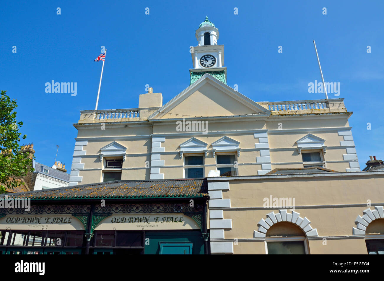 Margate, Kent, England, UK. The Old Town Hall in Market Place, now a ...