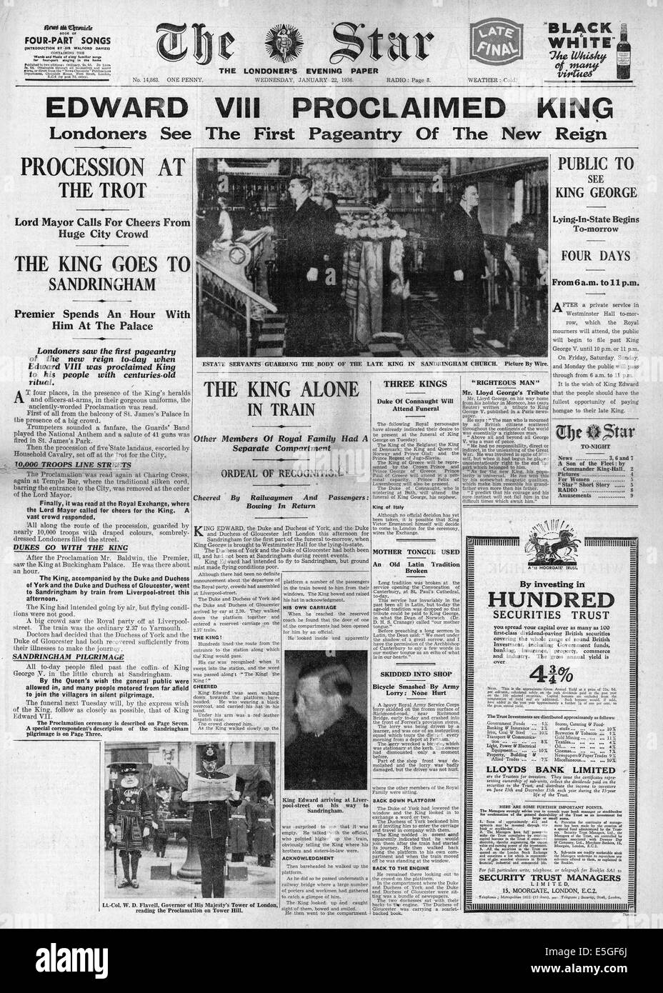 Edward viii abdication newspaper hi-res stock photography and images ...