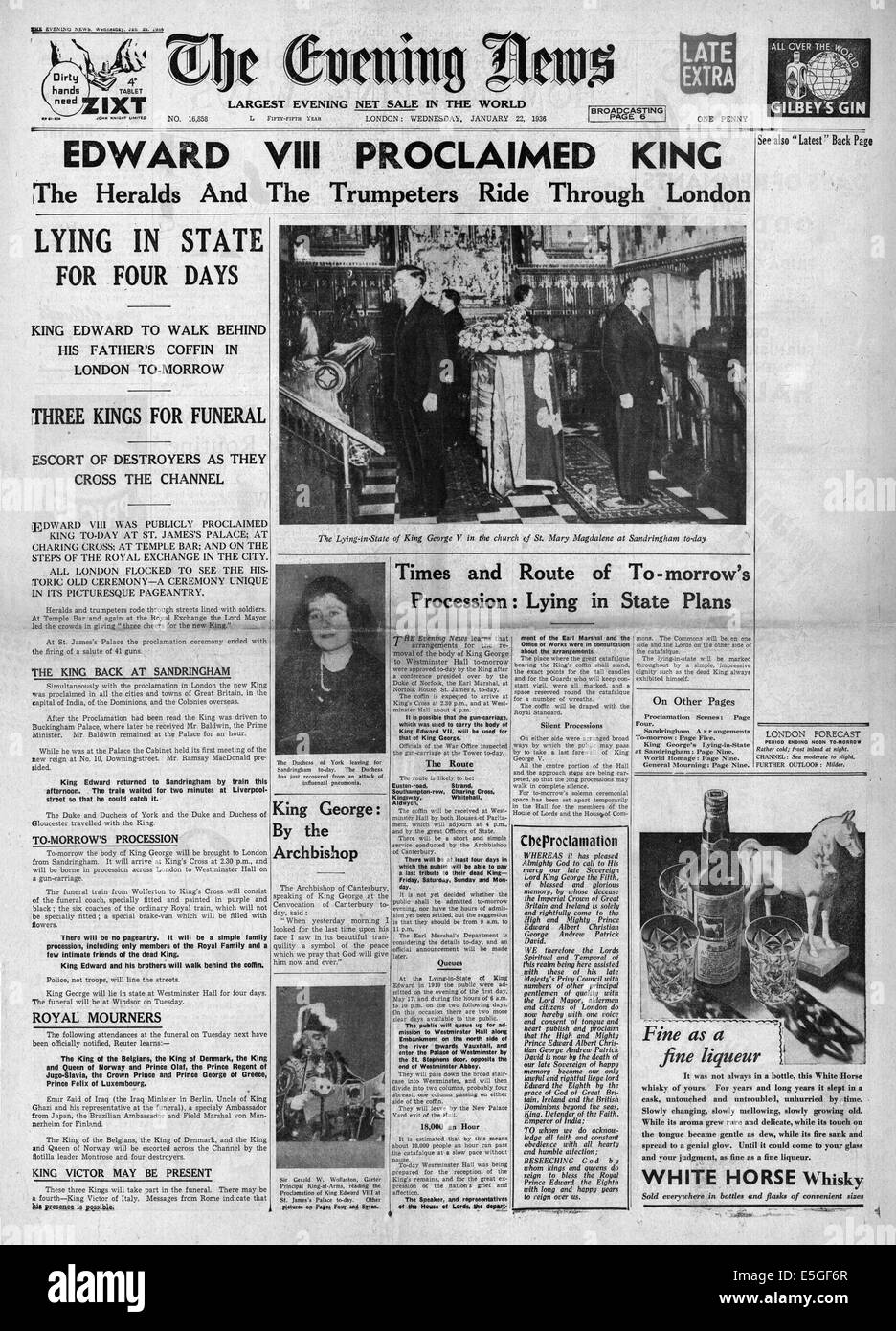 Edward Viii Abdication Newspaper Stock Photos & Edward Viii Abdication ...
