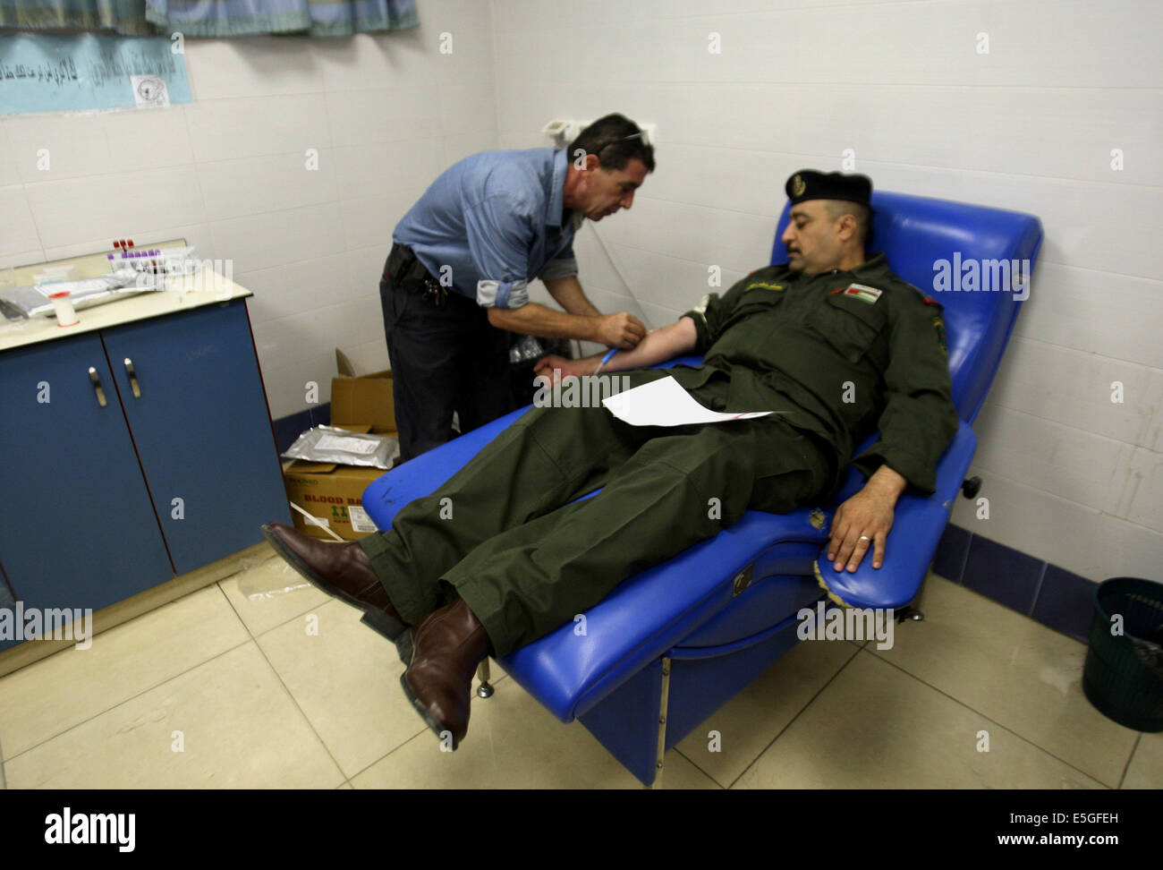 Nablus, West Bank, Palestinian Territory. 31st July, 2014. Palestinian ...