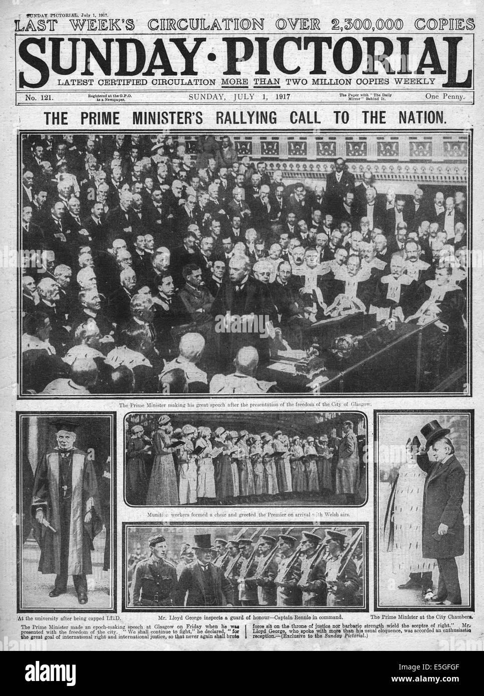 Sunday pictorial 1917 hi-res stock photography and images - Alamy