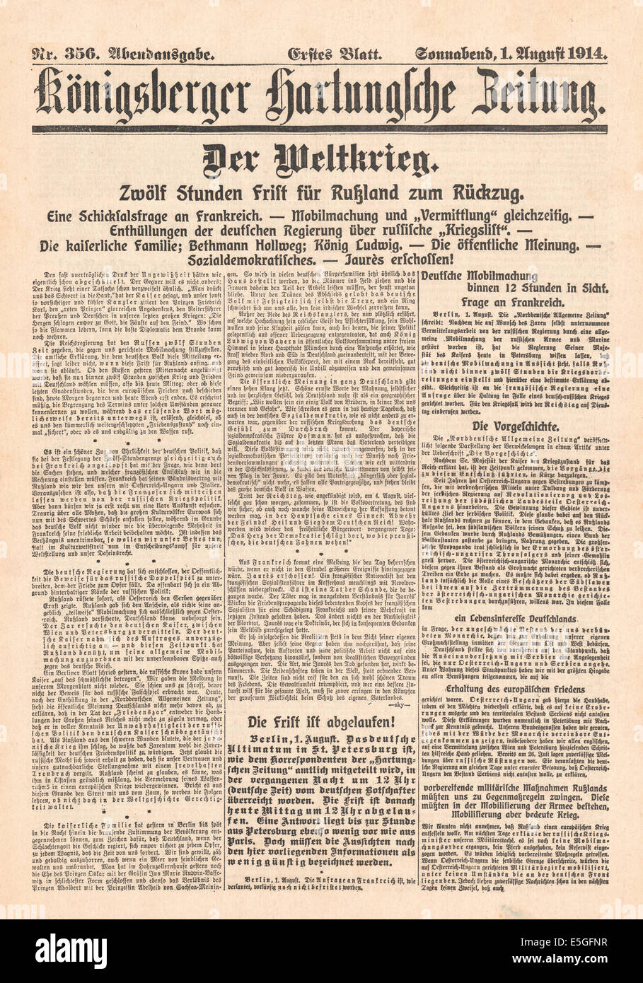 Outbreak war germany hi-res stock photography and images - Alamy