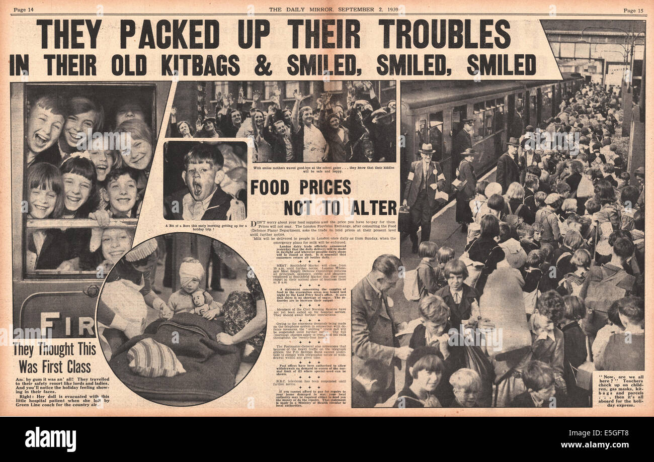 World war two children evacuees hi-res stock photography and images - Alamy