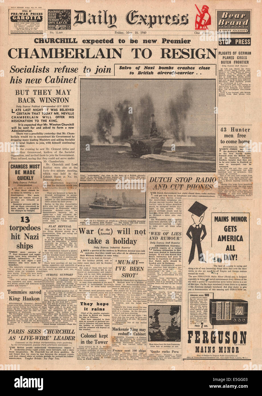 Neville chamberlain and churchill hi-res stock photography and images ...