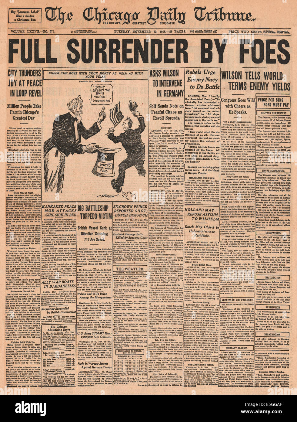 Chicago daily tribune hi-res stock photography and images - Alamy