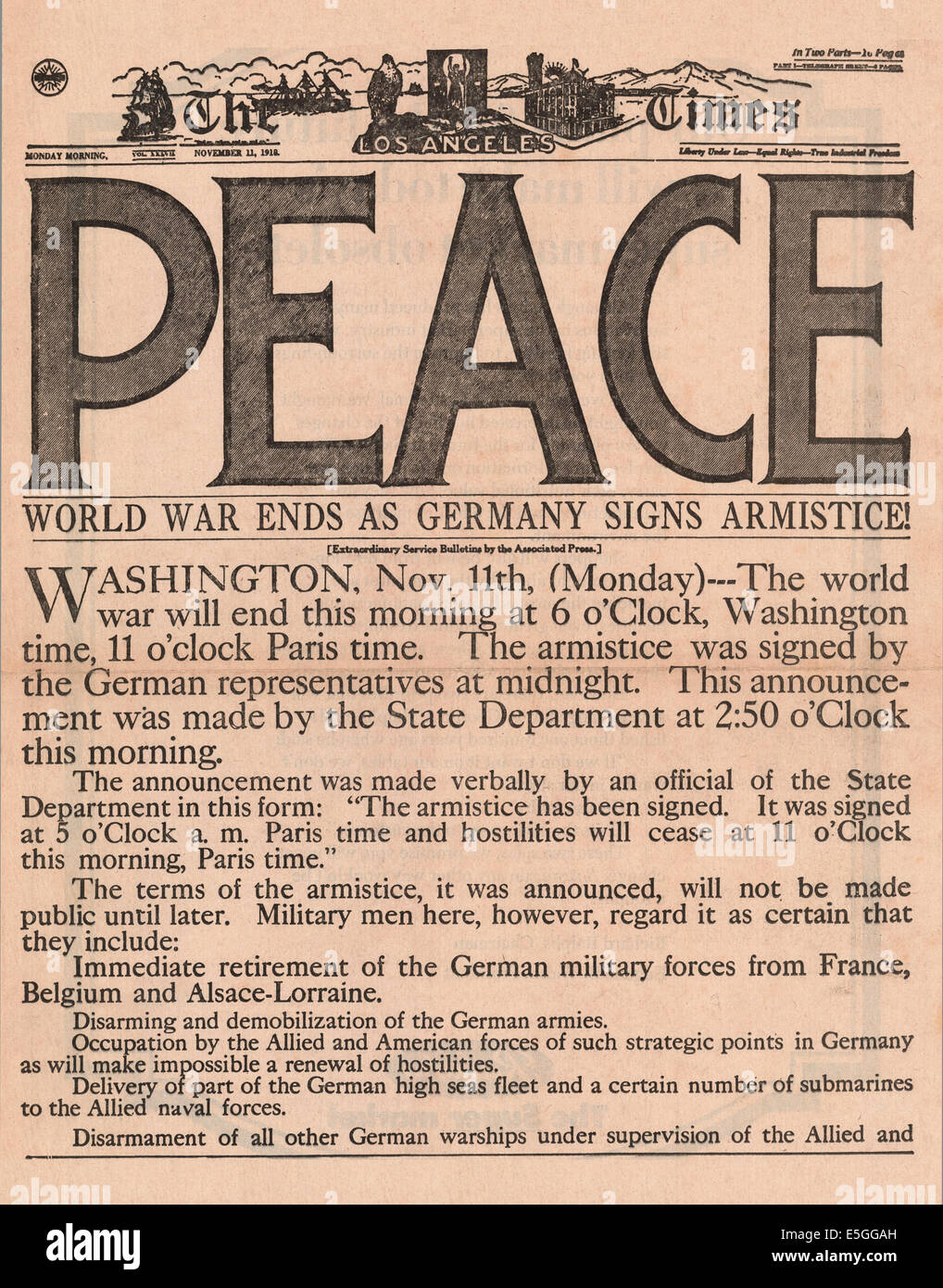 Front Page Surrender High Resolution Stock Photography and Images - Alamy