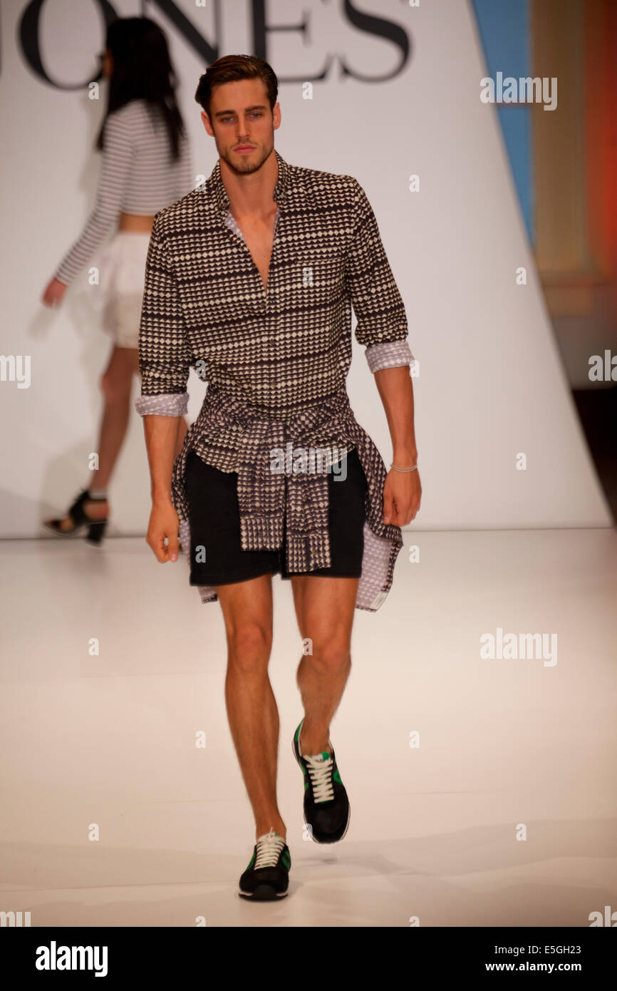Sydney, NSW, Australia. 30 July 2014. International model Zac Stenmark ...