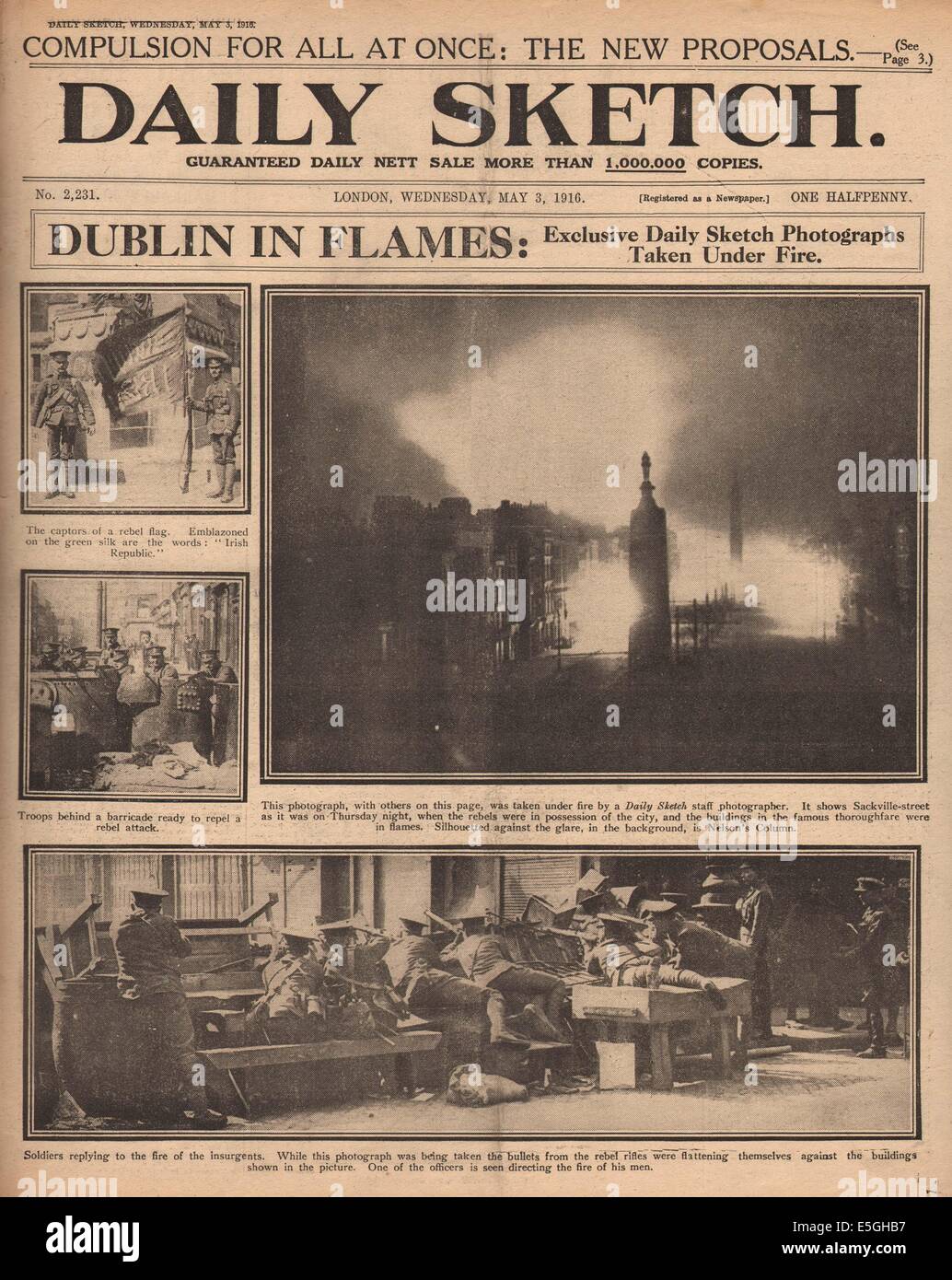 Newspaper front page ireland hi-res stock photography and images - Alamy