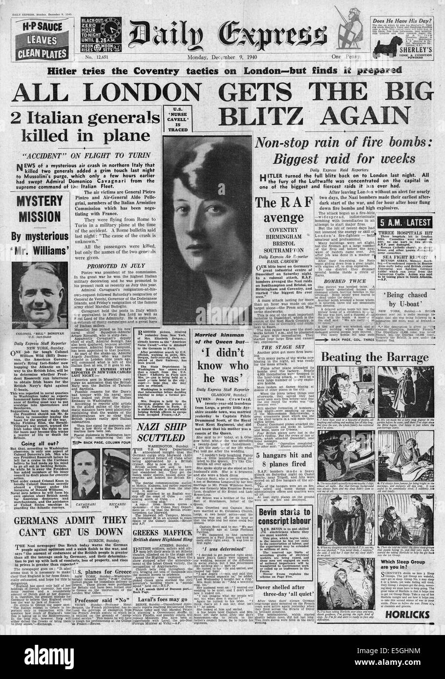 Coventry blitz newspaper hi-res stock photography and images - Alamy