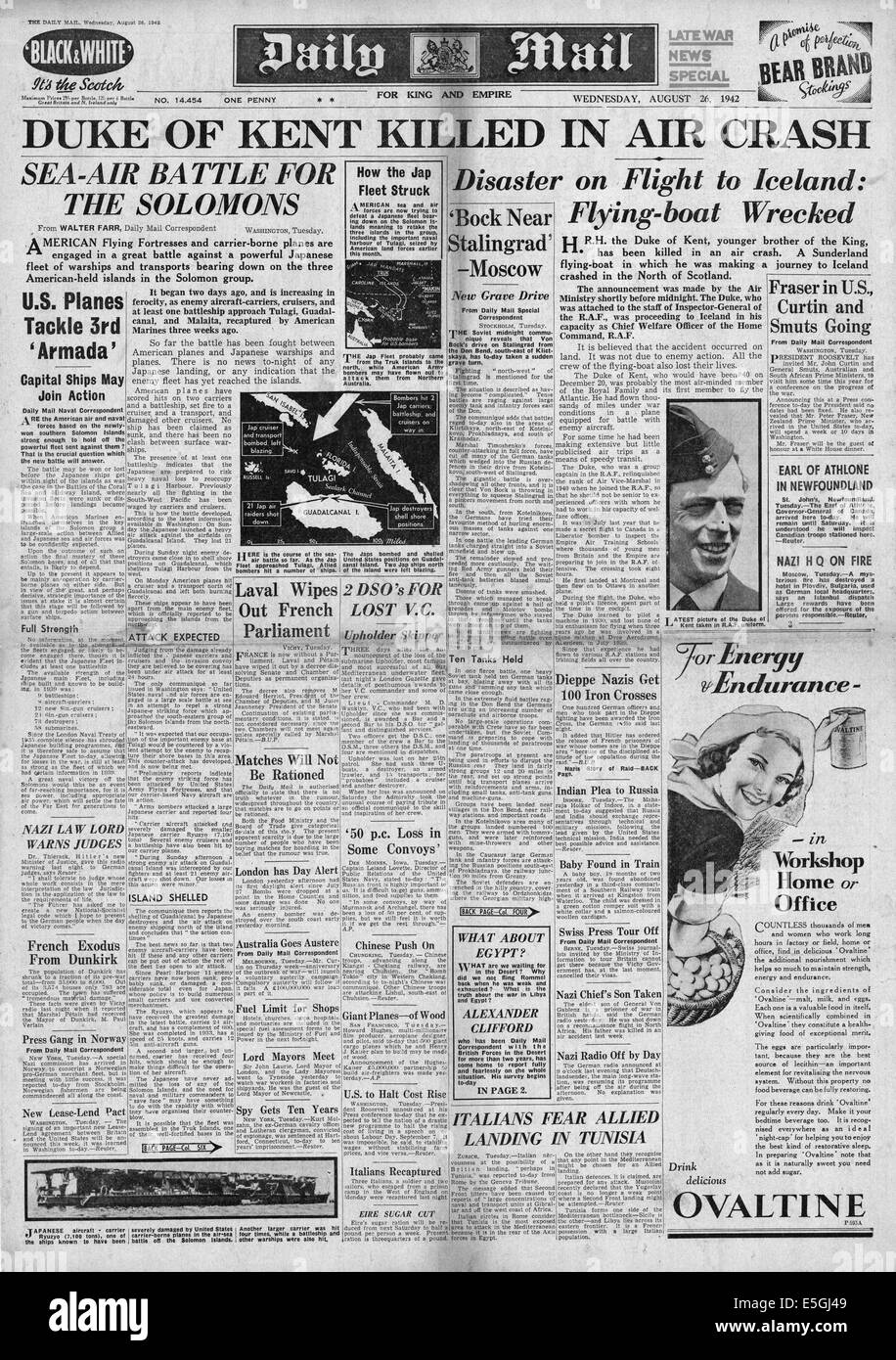 Duke of kent Black and White Stock Photos & Images - Alamy