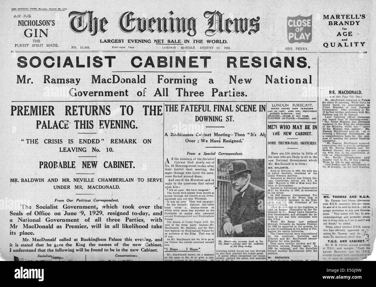 Cincinnati Newspaper Headlines 1931