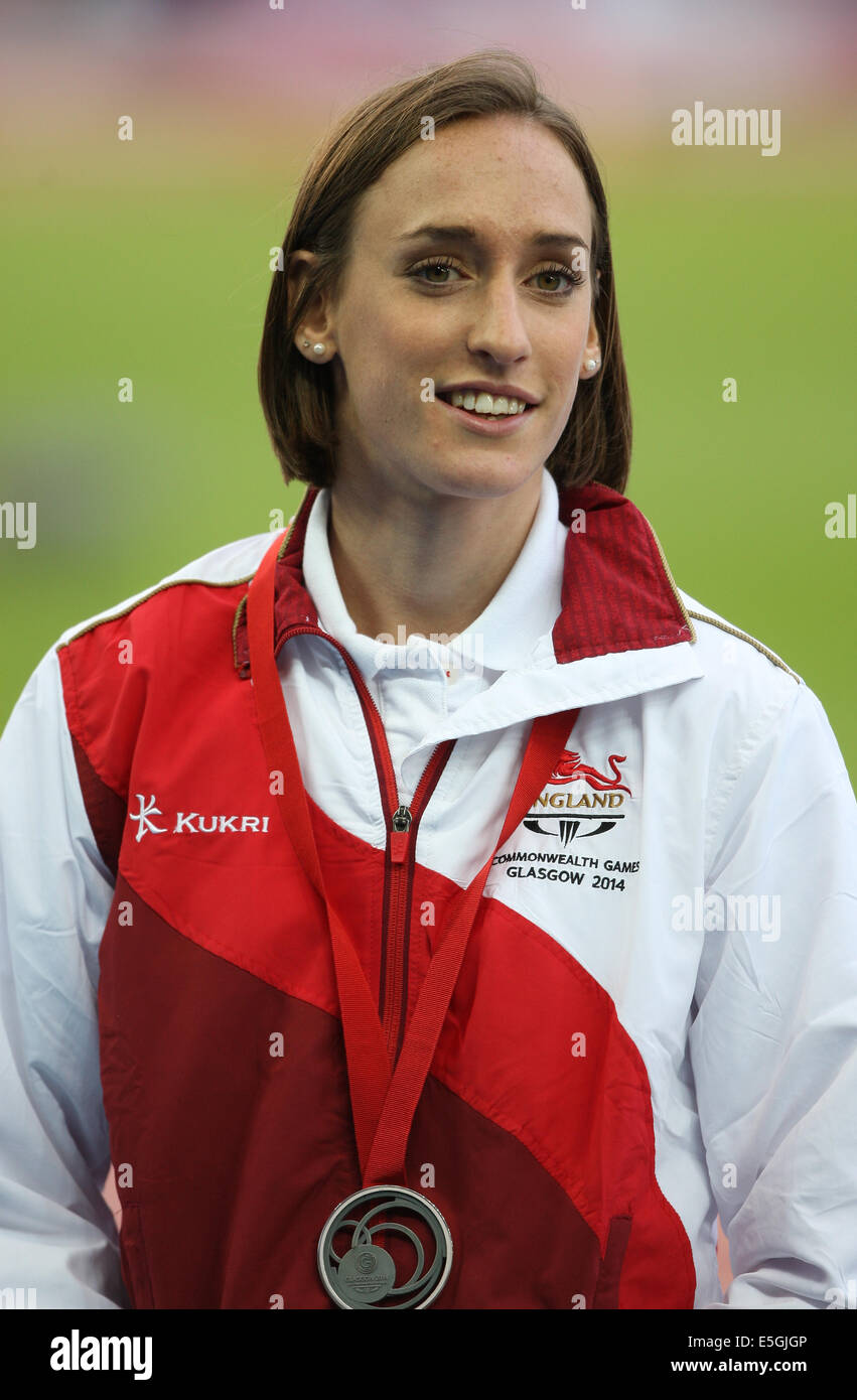 LAURA WEIGHTMAN WINS SILVER 1500 METRES HAMPDEN PARK GLASGOW SCOTLAND ...