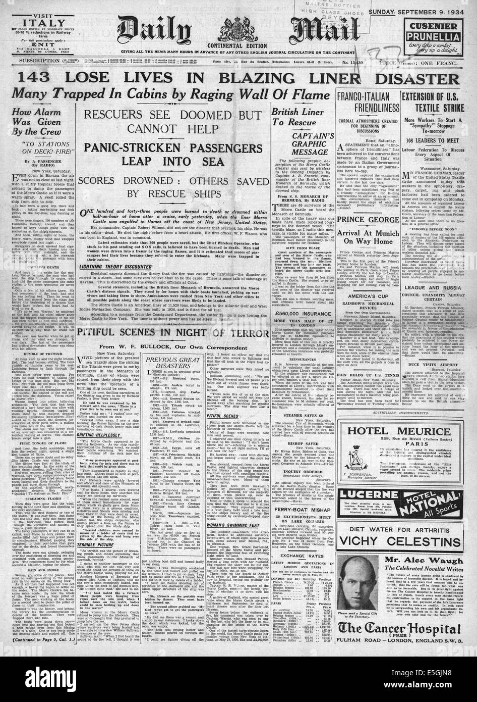 Daily mail newspaper 1934 hi-res stock photography and images - Alamy