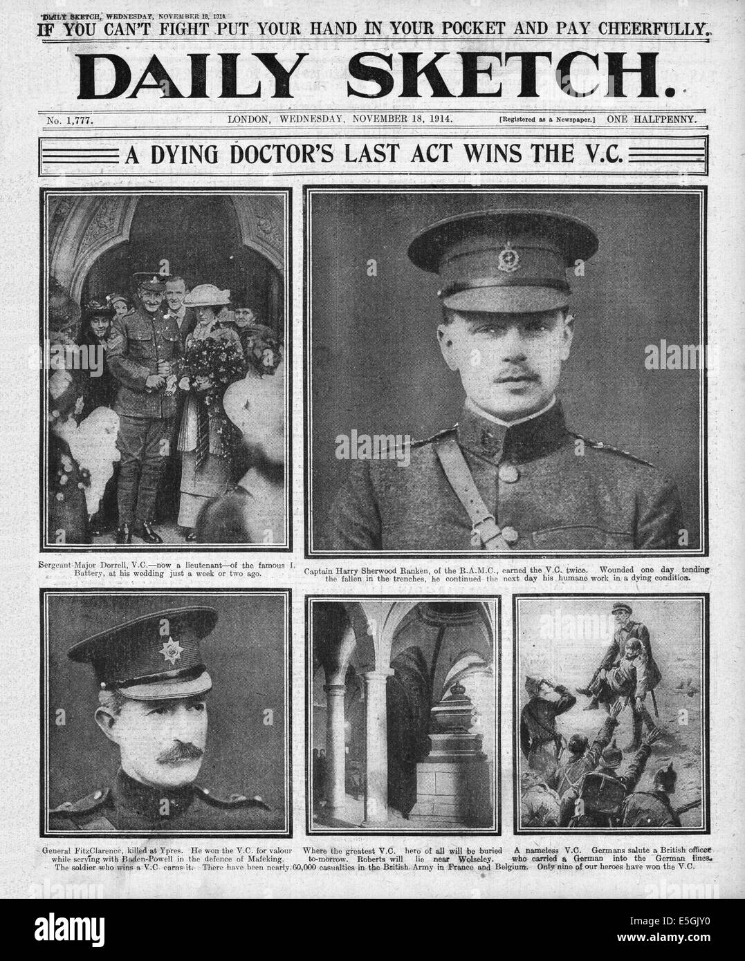 Victoria cross 1914 Black and White Stock Photos & Images - Alamy