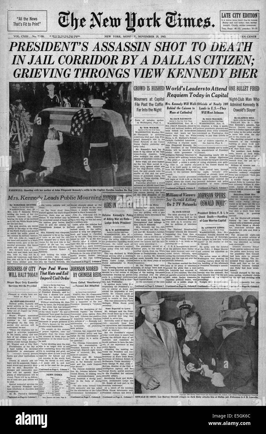 Robert kennedy assassination headline hi-res stock photography and ...