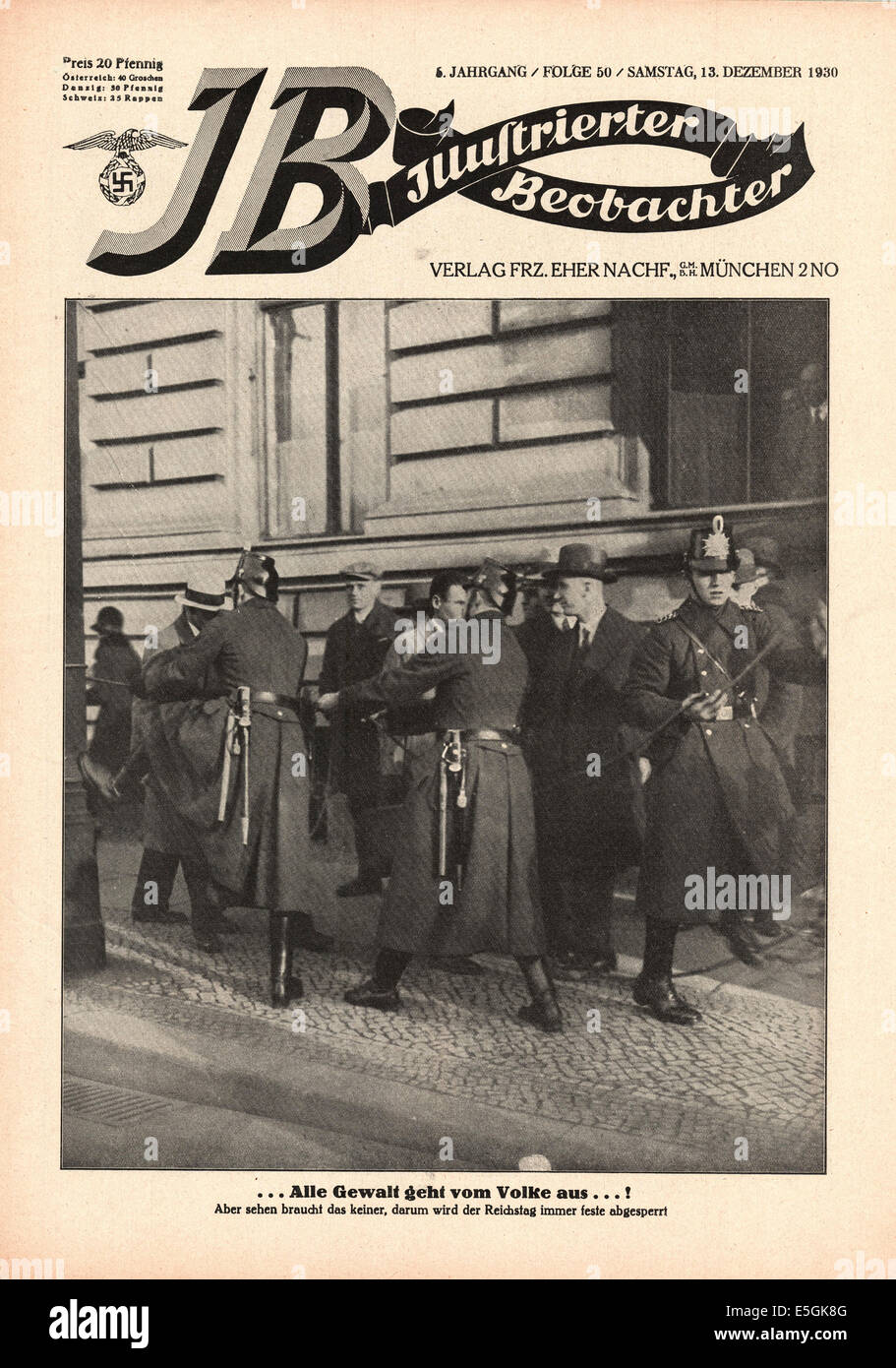 Münchner Illustrierte Presse (Germany) front cover photo of German ...
