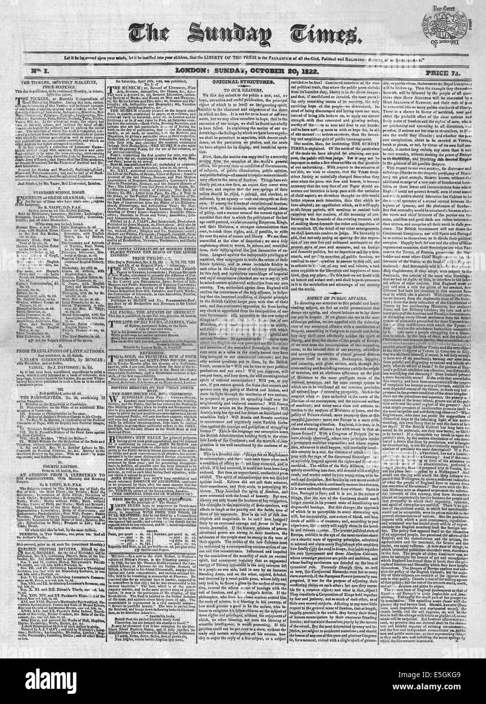 First edition of the times newspaper hi-res stock photography and ...