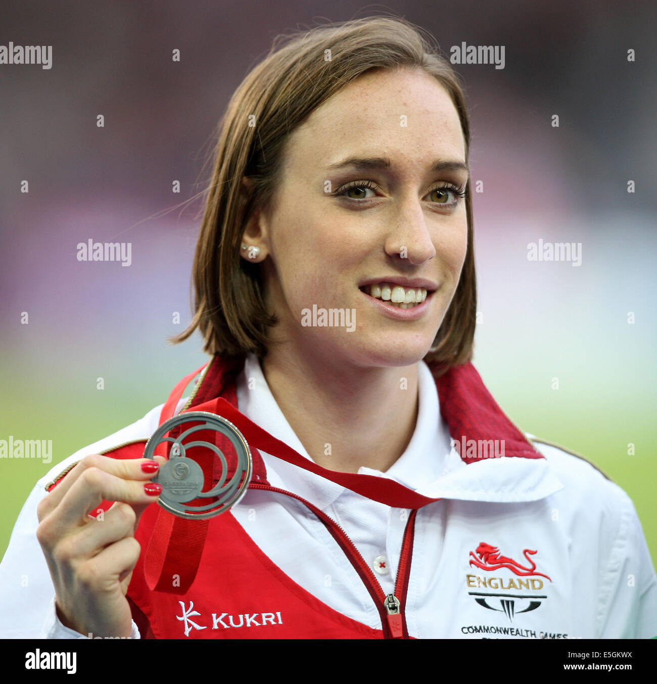 LAURA WEIGHTMAN WINS SILVER 1500 METRES HAMPDEN PARK GLASGOW SCOTLAND ...