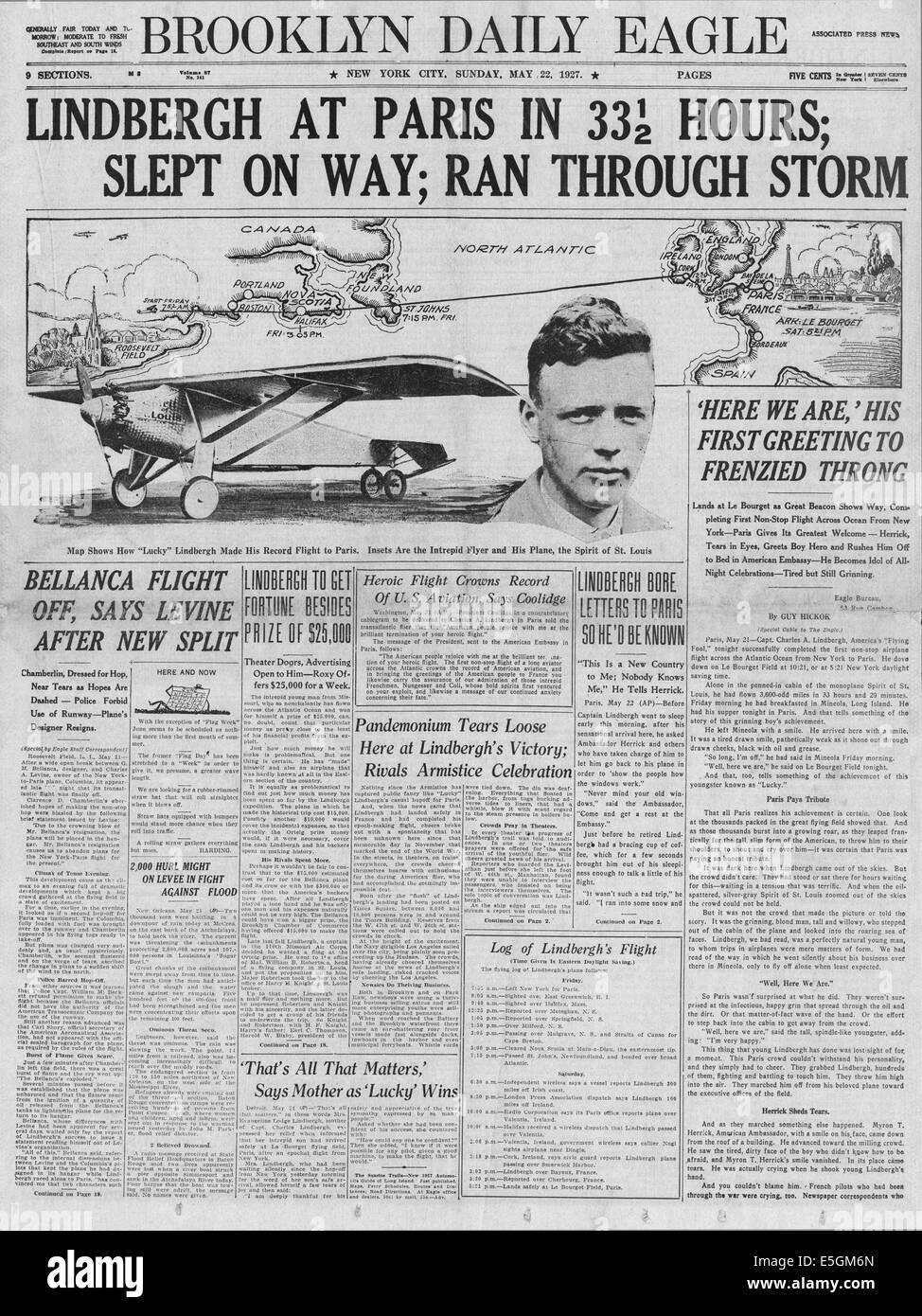 Charles lindbergh hi-res stock photography and images - Alamy