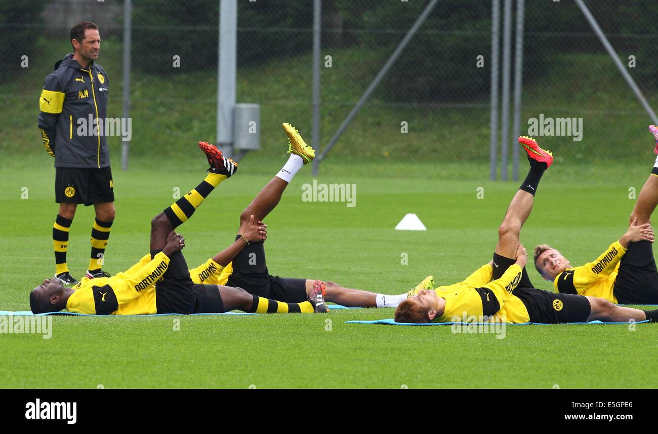 Bad Ragaz, Switzerland. 31st July, 2014. Adrian Ramos (L-R), Dong-Won ...