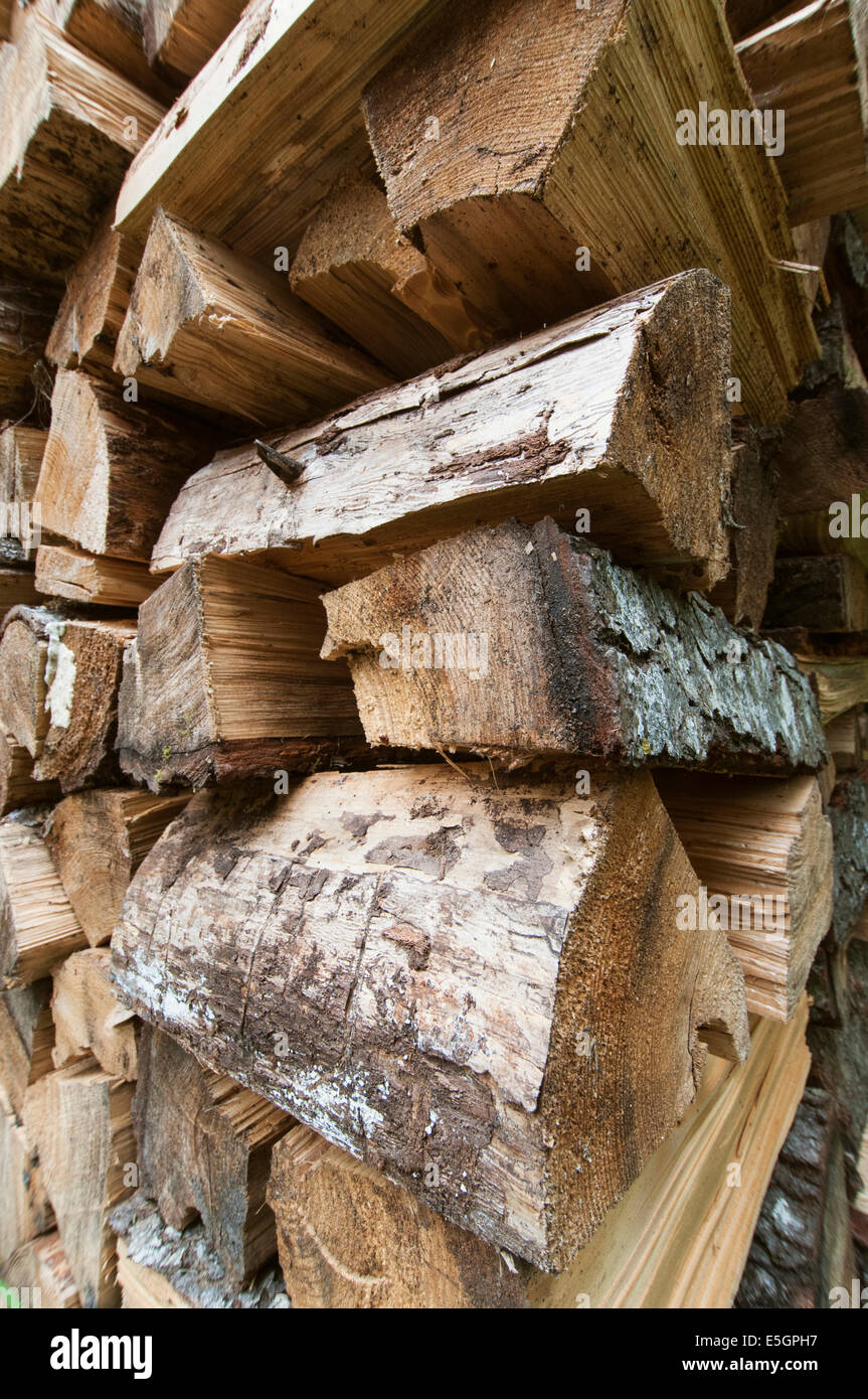 A stack of fire wood Stock Photo - Alamy