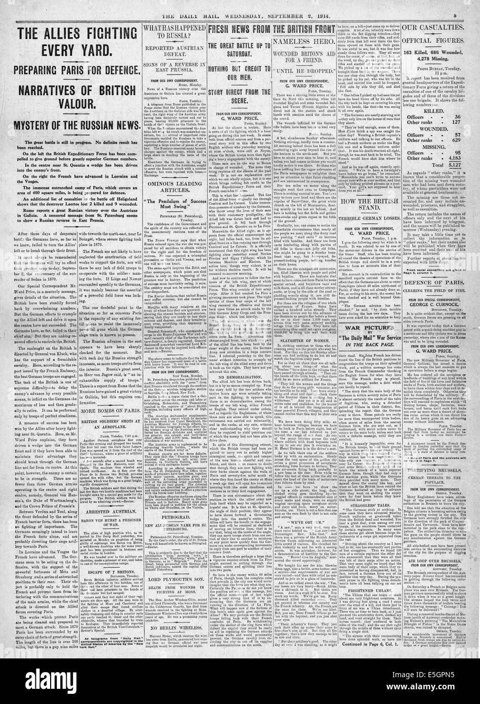 World war 1914 general Black and White Stock Photos & Images - Alamy