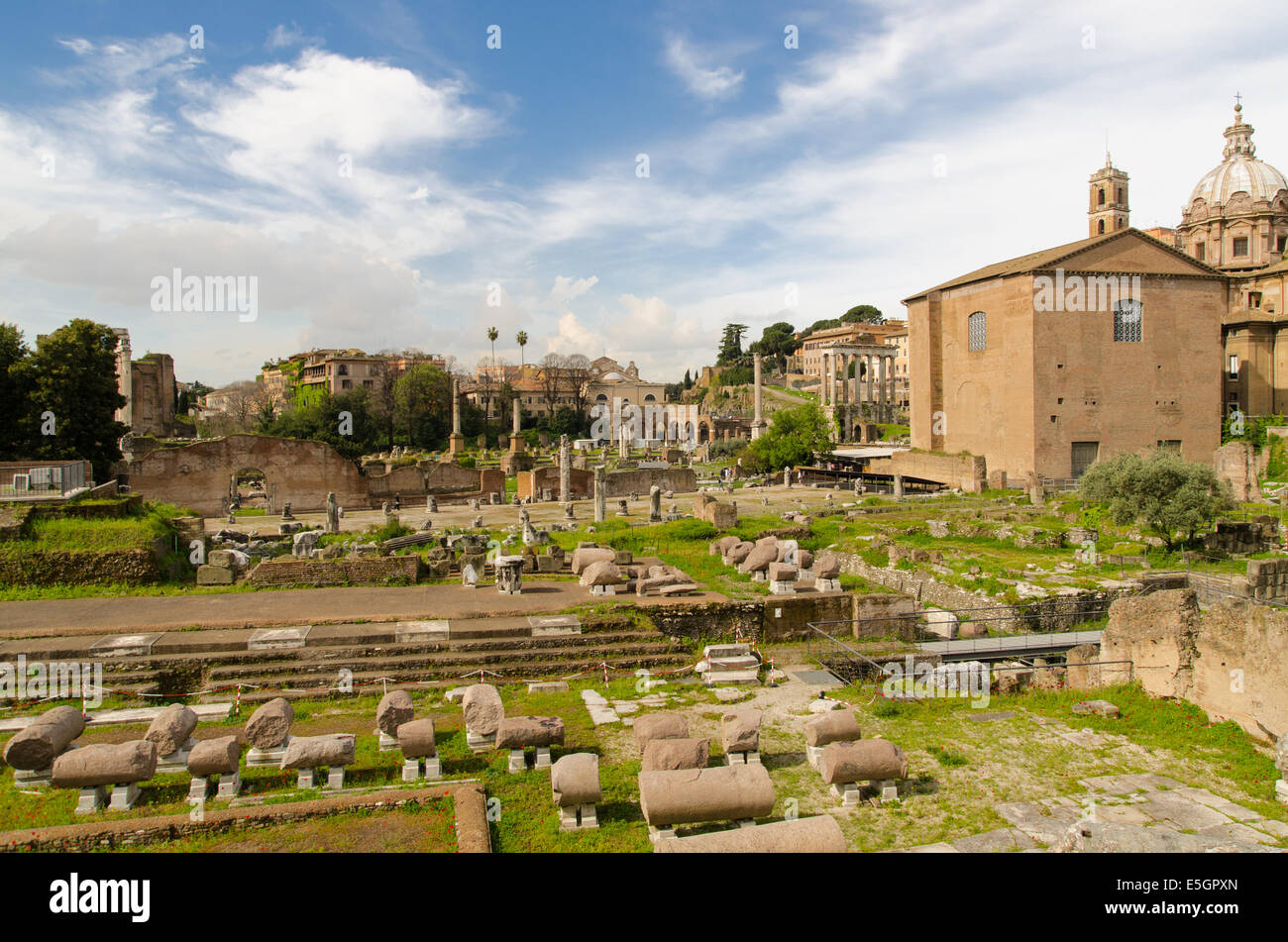 roman ruins, Rome, Italy Stock Photo - Alamy