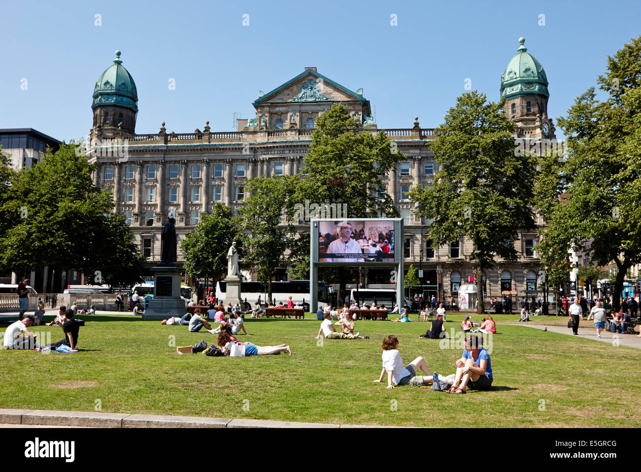 big public screen and historic scottish provident institution from the ...