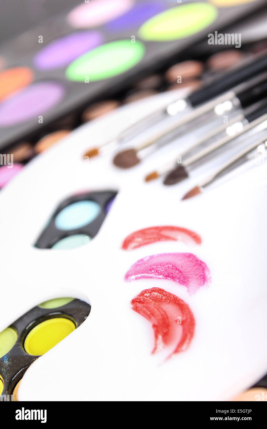 Professional tools for make-up artist, closeup Stock Photo - Alamy