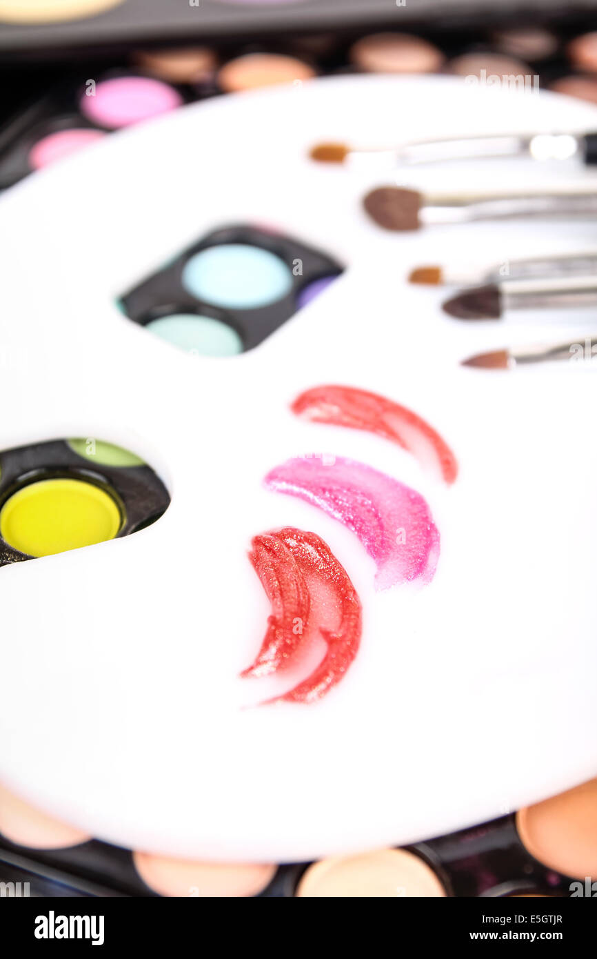 Professional tools for make-up artist, closeup Stock Photo - Alamy