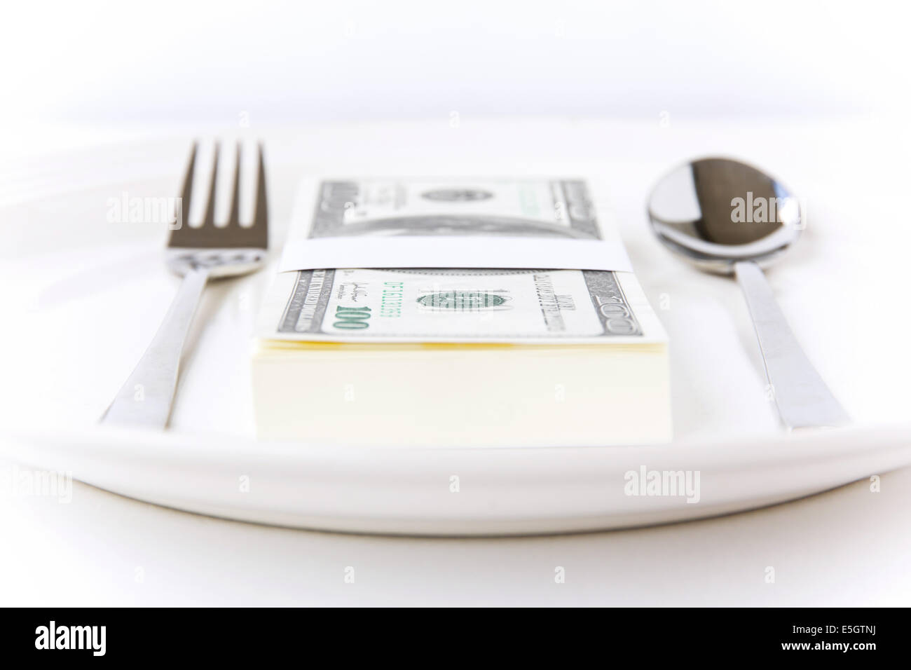 Concept image of food money Stock Photo - Alamy