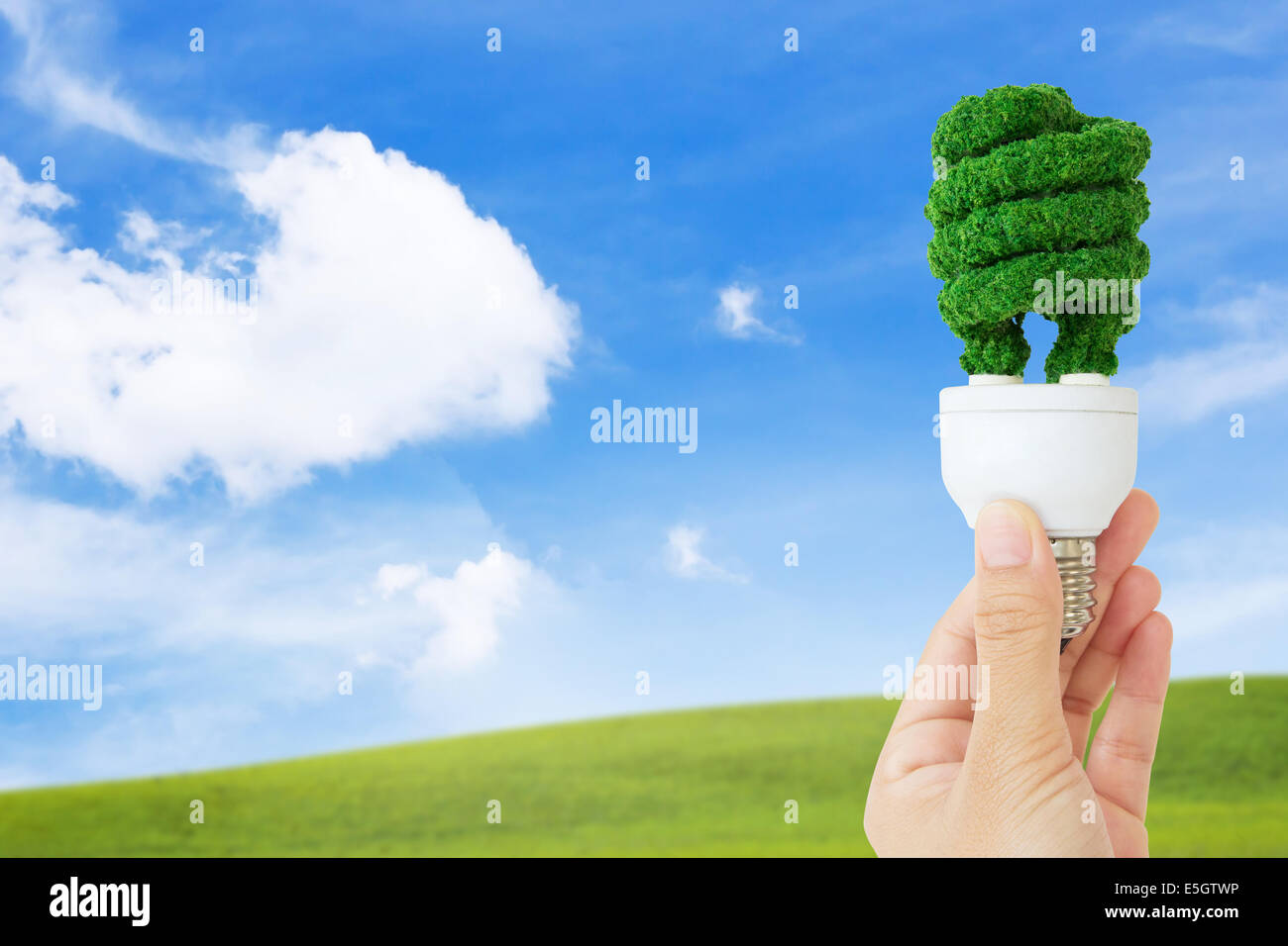 eco light bulb energy concept Stock Photo - Alamy