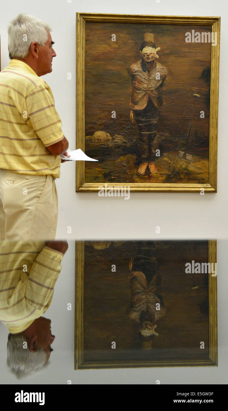 The painting "The Condemned" by Gert Heinrich Wollheim (1894-1974 ...