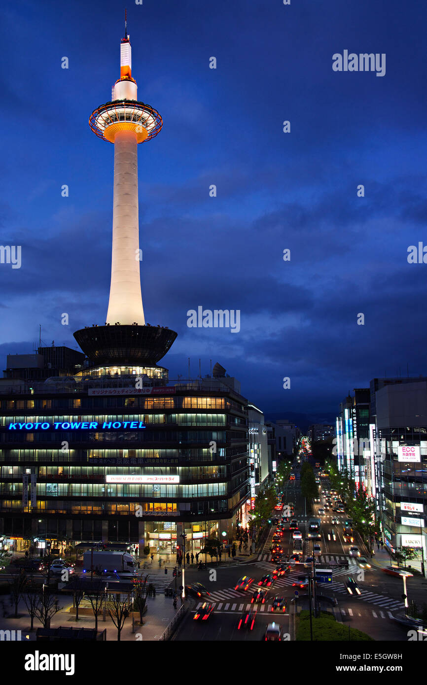 Kyoto tower, Japan Stock Photo - Alamy