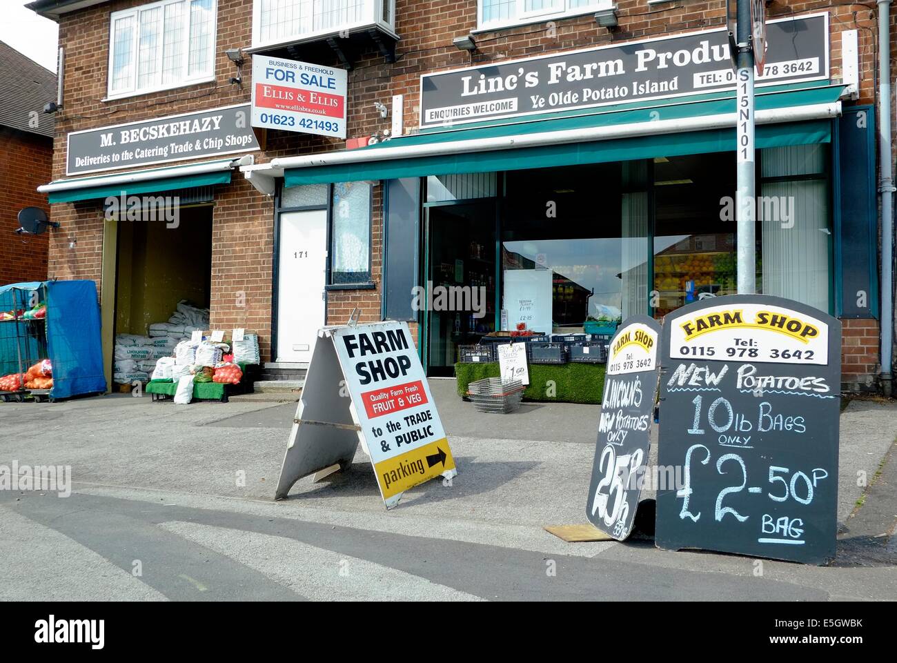 Farm shop Nottingham England uk Stock Photo - Alamy