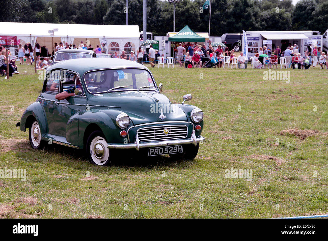 Morris Minor at a car rally Leek Show Stock Photo - Alamy