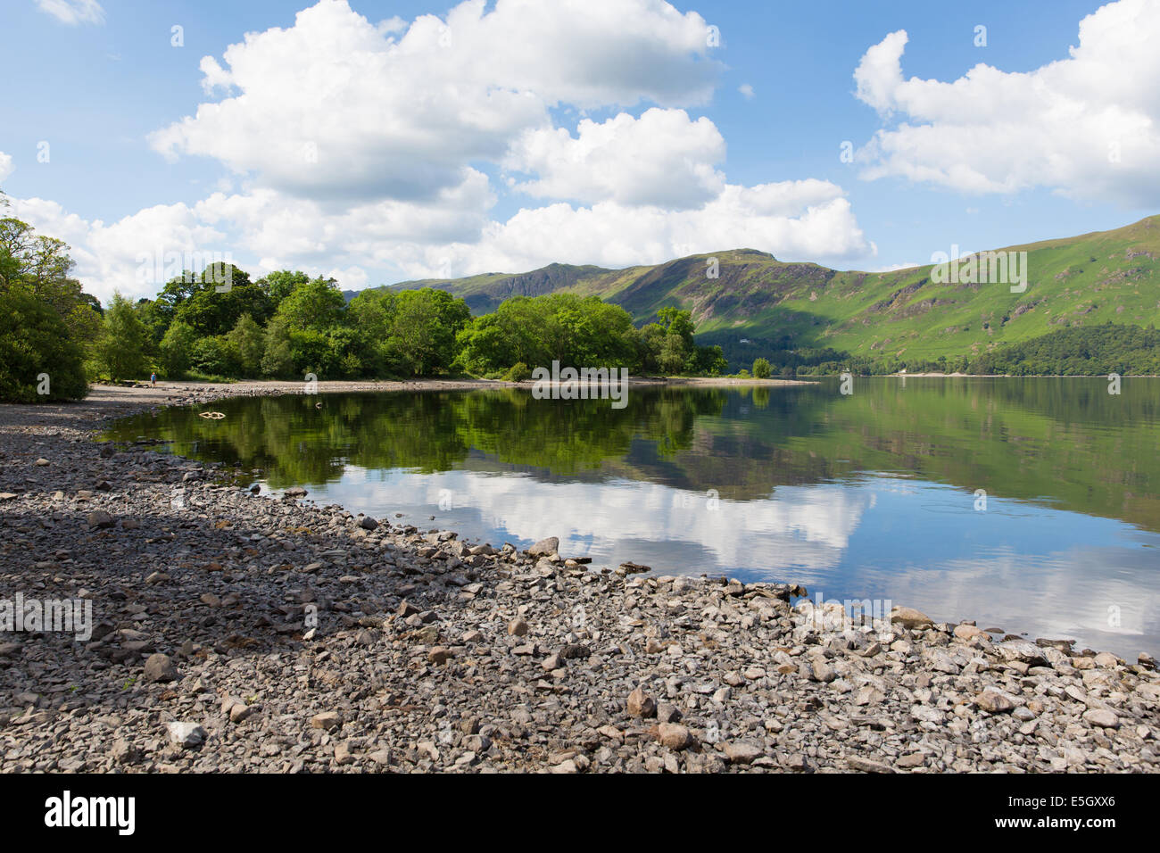 Derwent Water Lake District National Park Cumbria England uk south of ...