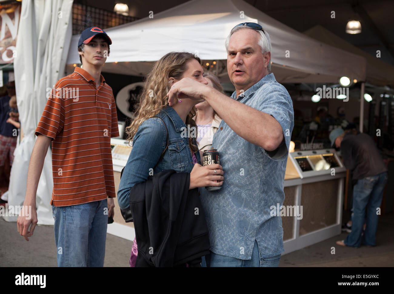 People enjoying Summerfest in Milwaukee, Wisconsin, USA Stock Photo - Alamy