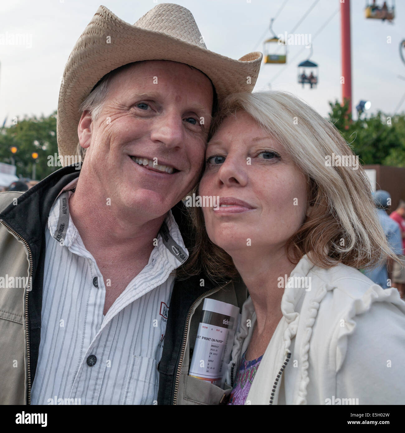 People enjoying Summerfest in Milwaukee, Wisconsin, USA Stock Photo - Alamy