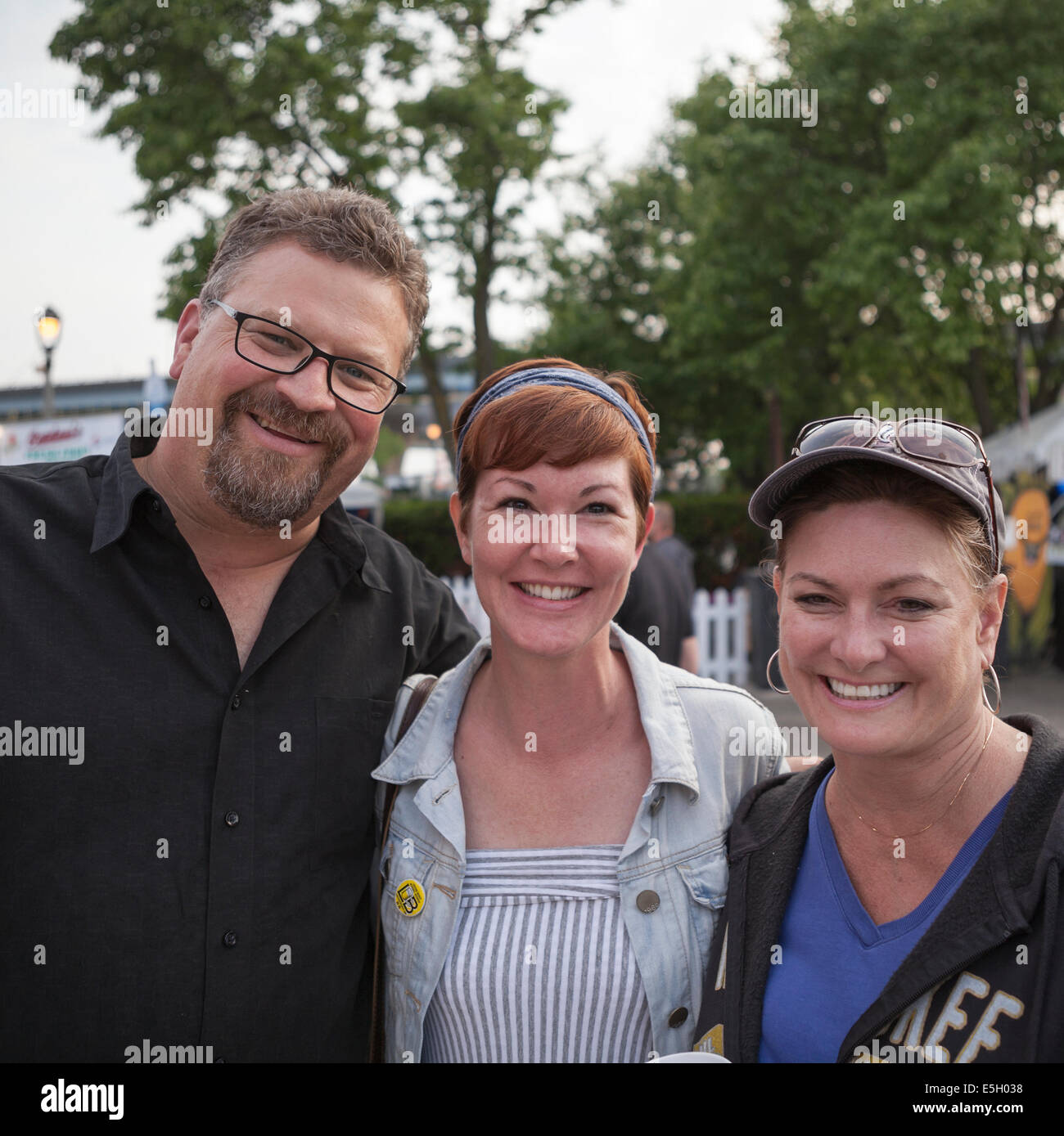 People enjoying Summerfest in Milwaukee, Wisconsin, USA Stock Photo - Alamy