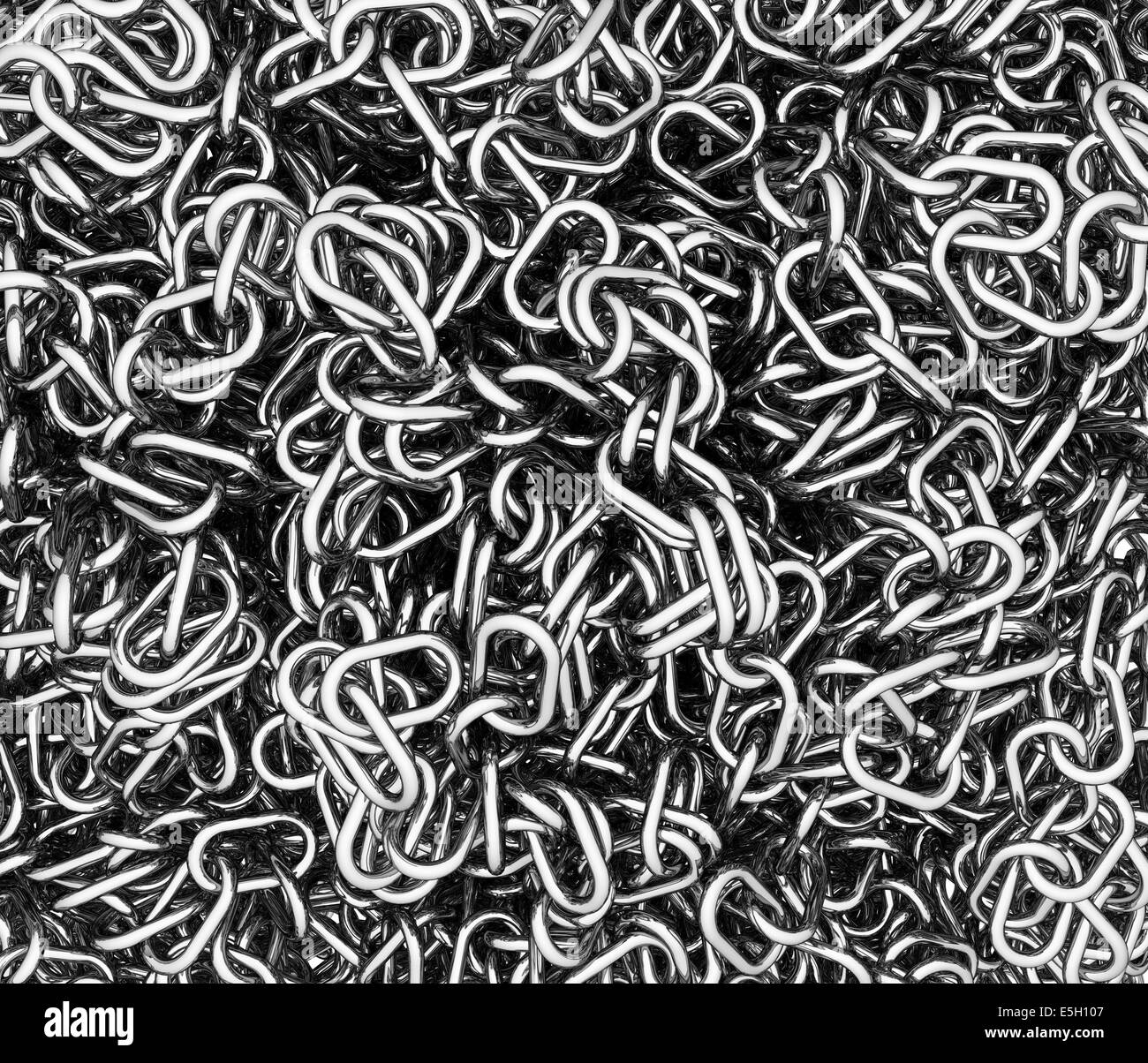 Very large chain with silver glossy material Stock Photo - Alamy