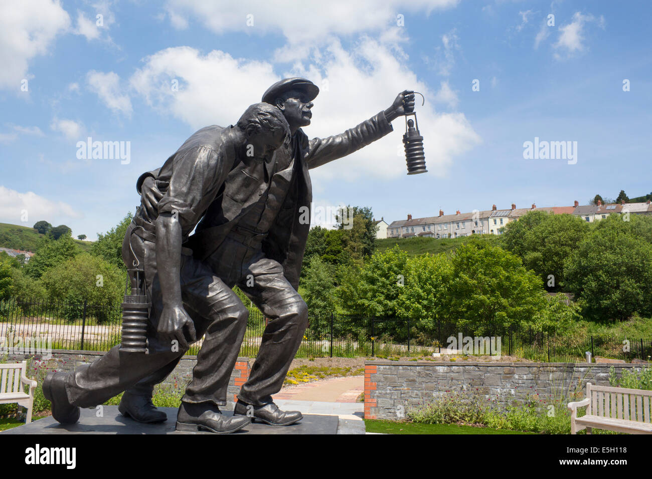 Welsh National Mining Memorial Senghenydd Aber Valley Caerphilly County ...