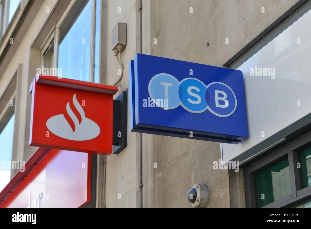 Abbey and TSB Bank branches next to each other Stock Photo - Alamy
