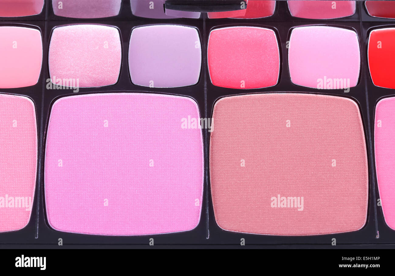Make-up blush palette, closeup Stock Photo - Alamy