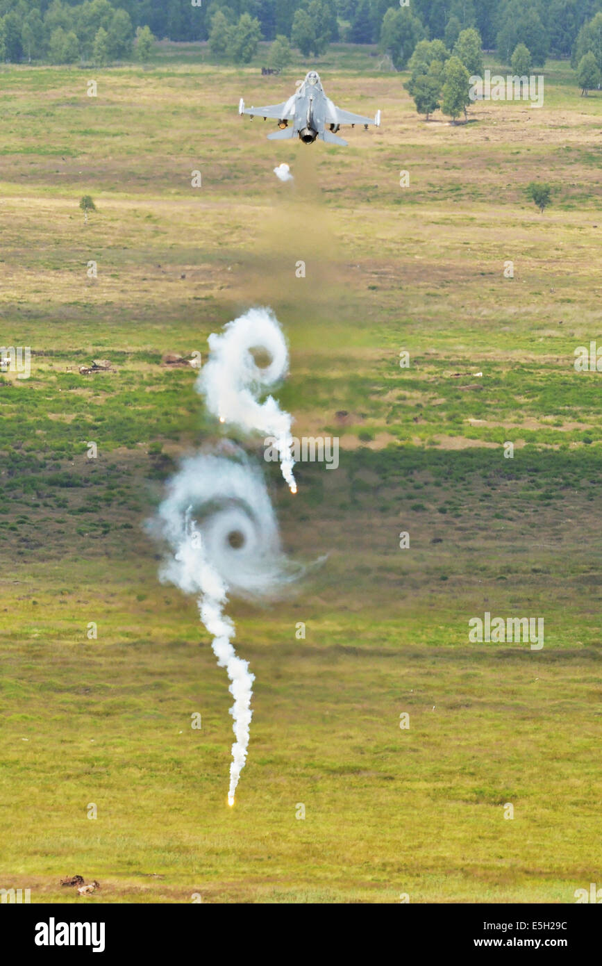 A U.S. Air Force F-16 Fighting Falcon aircraft assigned to the 480th ...