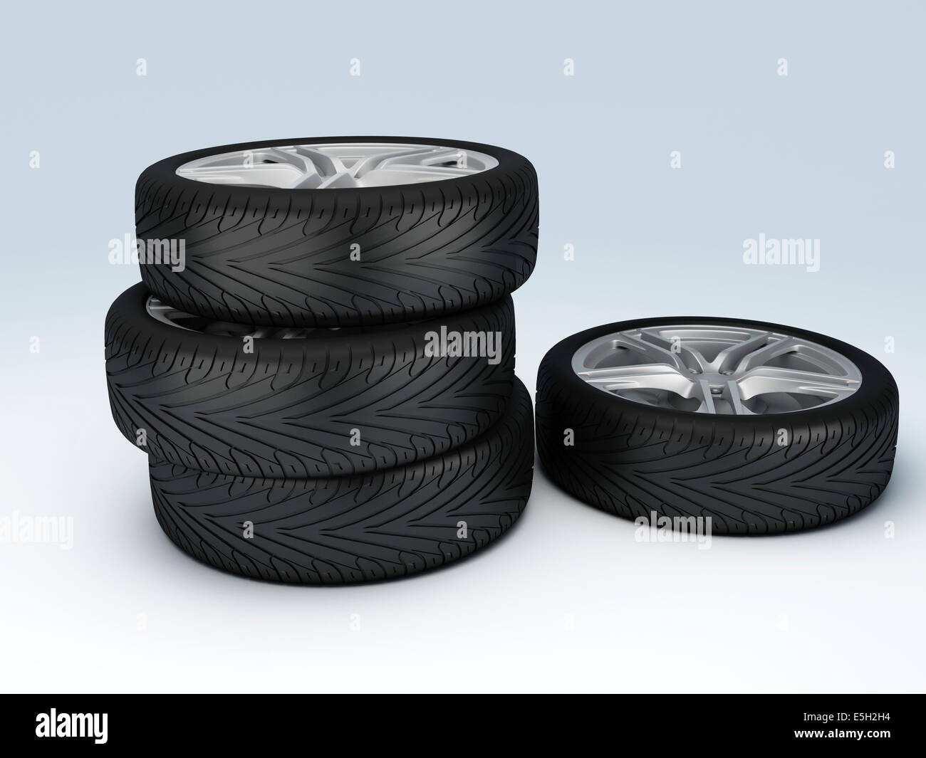 Car Wheel. Concept design 3d illustration Stock Photo - Alamy
