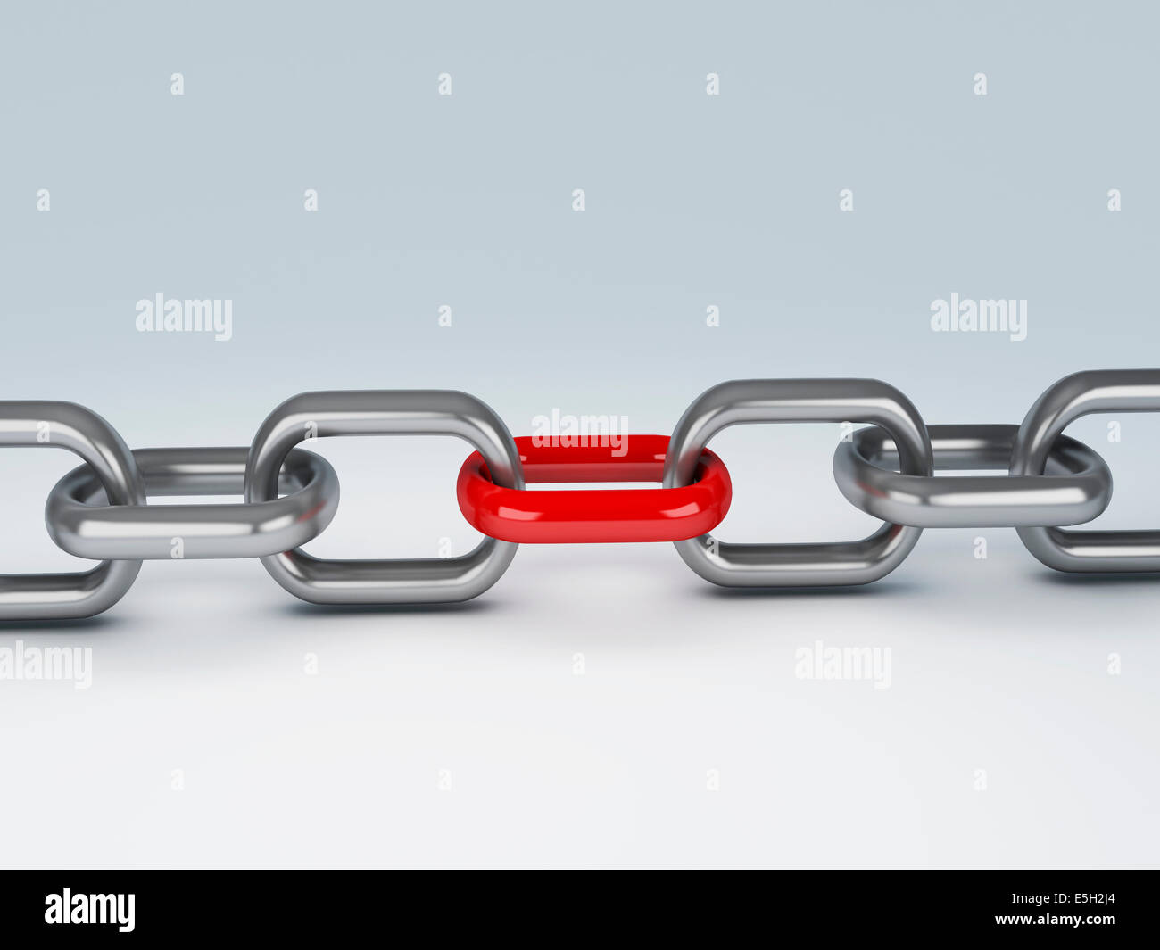 image of silver teamwork chain 3d illustration Stock Photo - Alamy